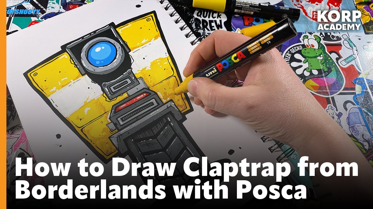Borderlands 2 Claptrap Drawing
