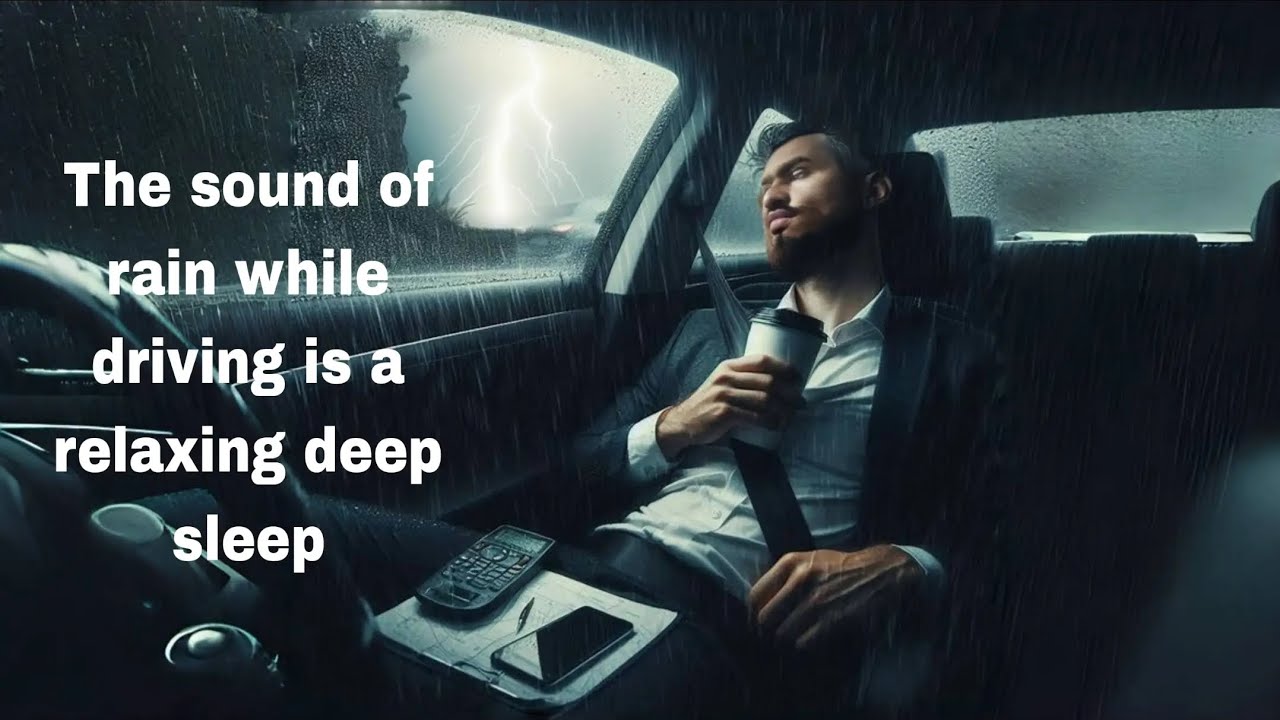 Light Rain Drive Gentle Rain Ride Soft Drizzle Drive Rainy Drive ...