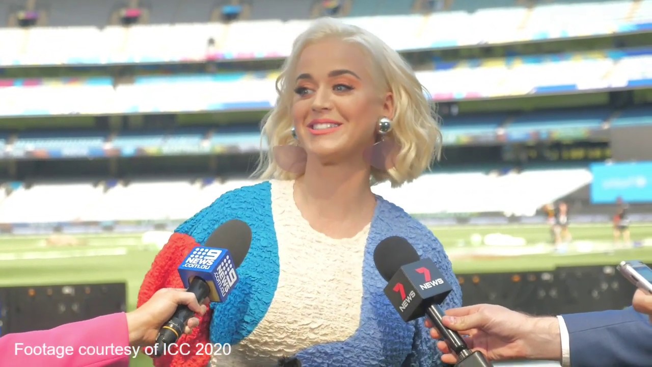 Katy Perry visits the MCG ahead of the Women's T20 World Cup Final ...