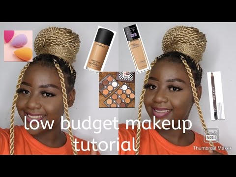 Low Budget makeup tutorial*no brushes* *no concealer*|simple makeup|# ...