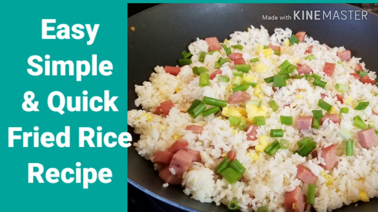 HOW TO MAKE FRIED RICE. Simple Recipe - YouTube