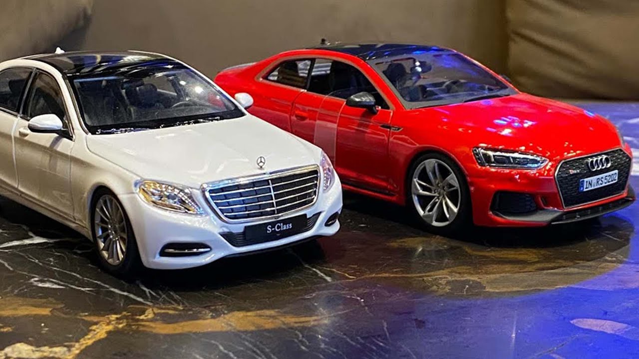 Car models 1 24 Maisto Audi r8 10 Plus & Merscedes Bez S Class Unboxing - YouTube