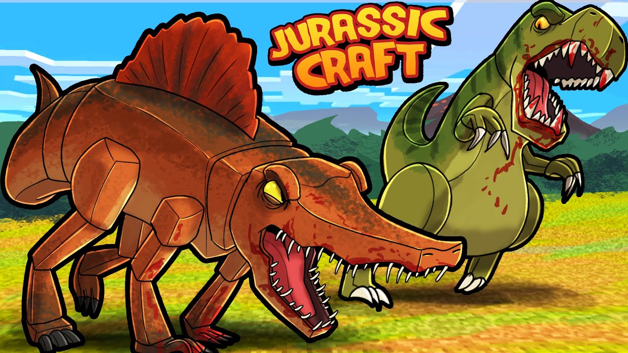 Minecraft Dinosaurs T Rex Vs Spinosaurus