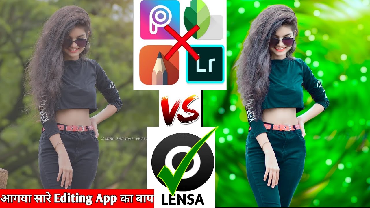 new photo editing app || lensa photo editor || lensa app kaise use kare ...