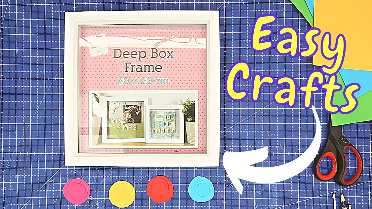 An ingenious Idea For Customising Shadow Boxes - YouTube