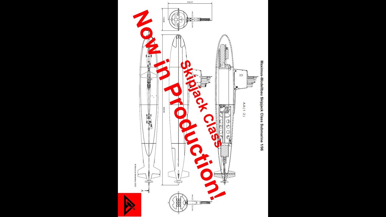 Maximus Skipjack Submarine: First RC Model from Resin Print - YouTube
