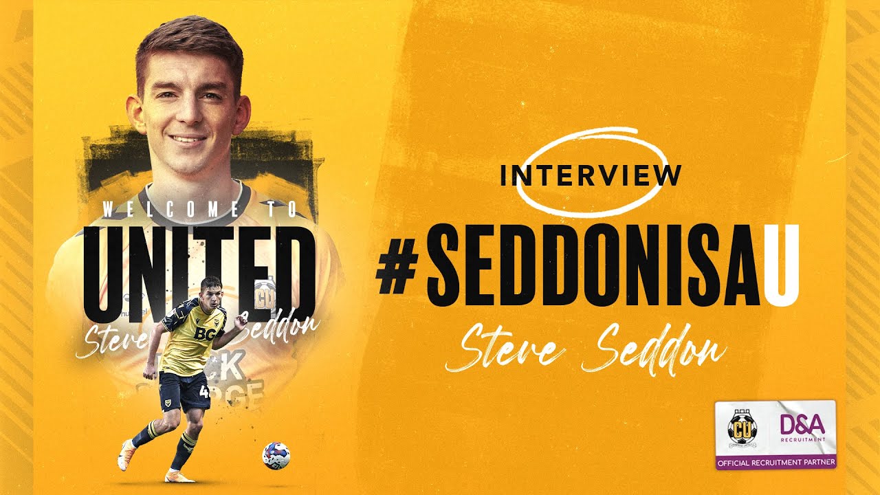 SEDDON IS A U! 🤝 | Steve Seddon joins United on loan | Interview - YouTube