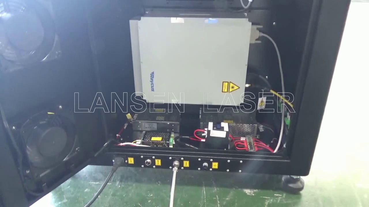 Fiber Laser Marking machine with X extensive axis - YouTube