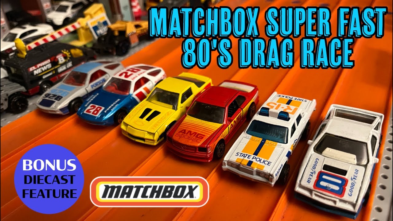 Matchbox Cars Super Fast 80's Drag Race - YouTube
