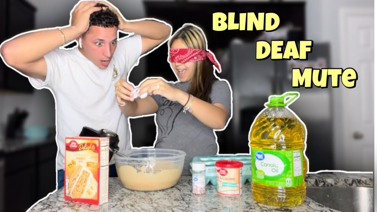 BLIND DEAF AND MUTE BAKING CHALLENGE - YouTube