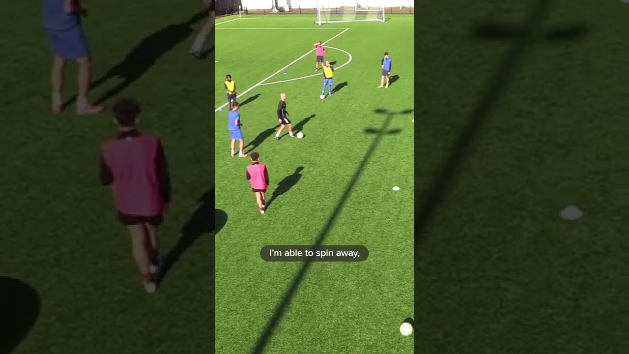 Turning & Spinning The Defender - Football Coaching Drills #shorts ...