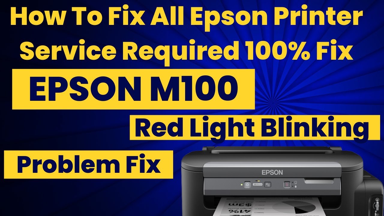 EPSON M100 service required FIX | epson (M100 M101 M105 M200 M201 M205 ...