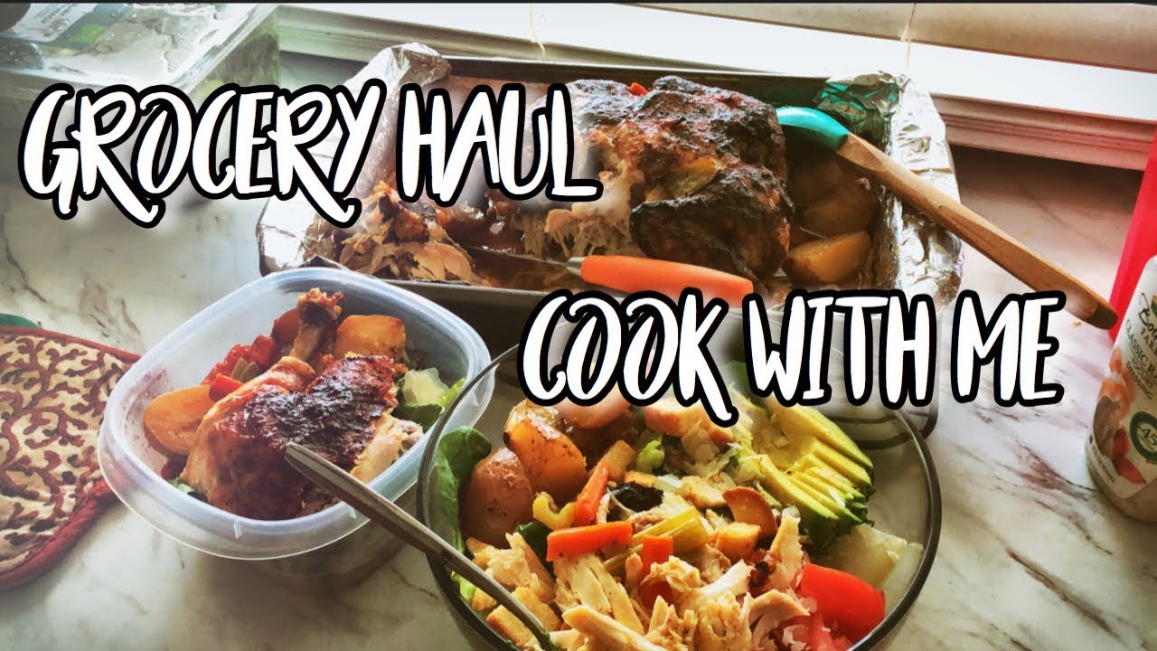 Kroger GROCERY HAUL | COOKING A WHOLE CHICKEN FOR THE FIRST TIME - YouTube