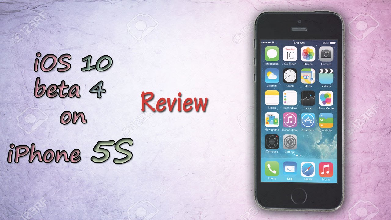 iPhone 5S || iOS 10 Beta 4 || Review - YouTube