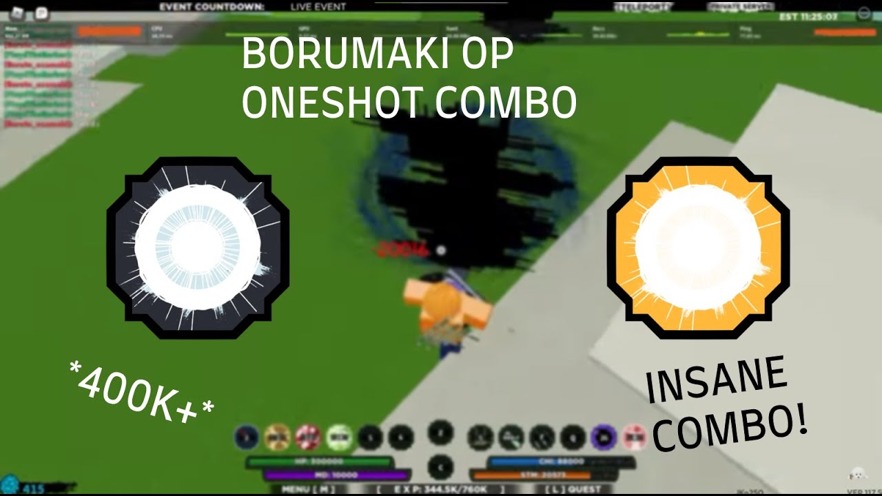 BORUMAKI OP ONESHOT COMBO | Shindo Life Roblox - YouTube