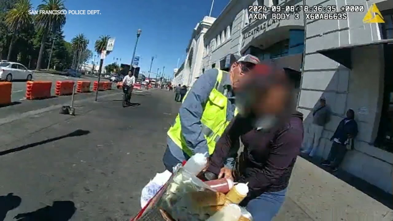 San Francisco police release bodycam footage of hot dog vendor arrest ...