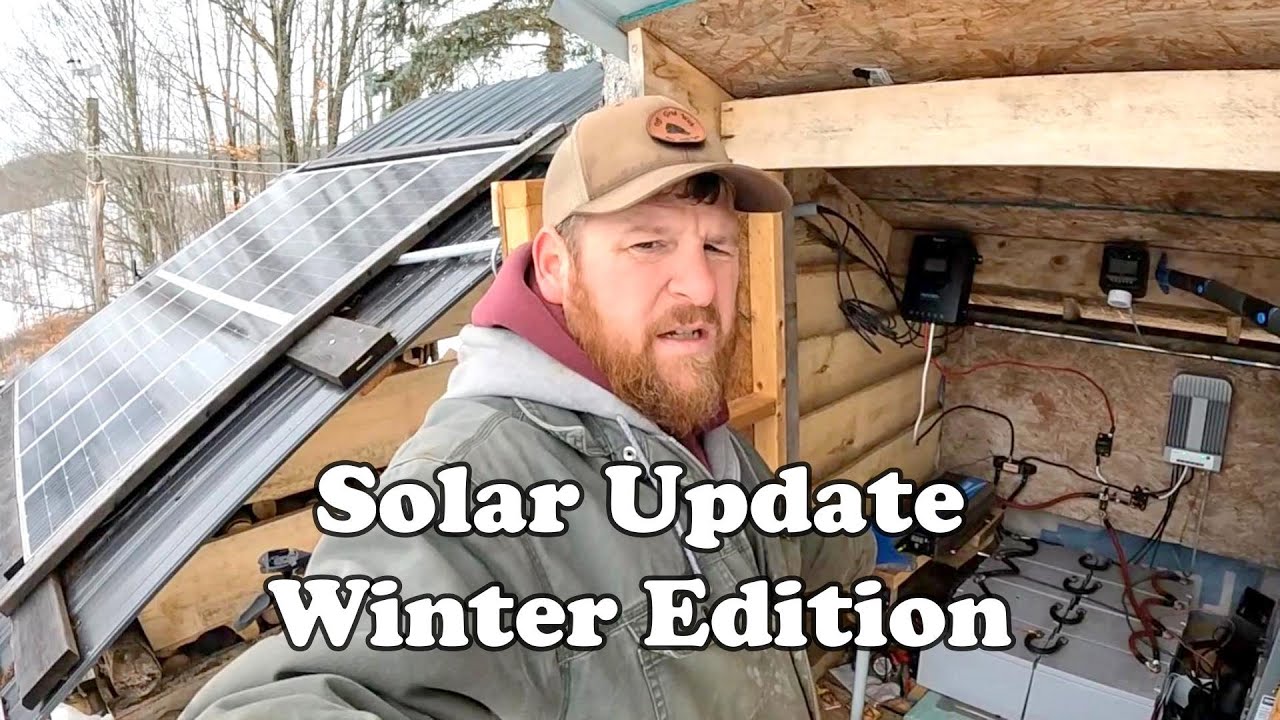 3 Years Living Off Grid: Winter Solar Power Update - YouTube