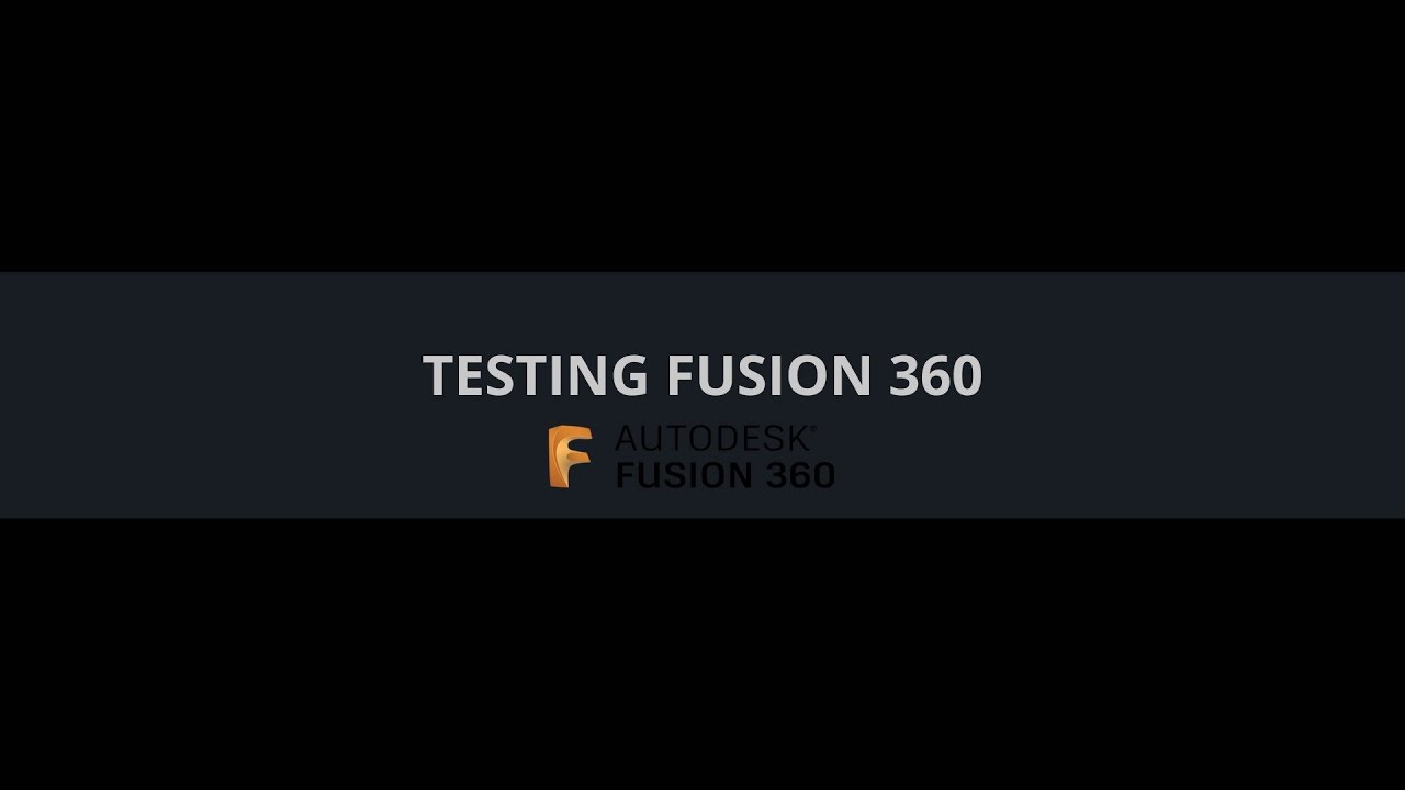 TESREG.com: Testing Fusion 360 - YouTube