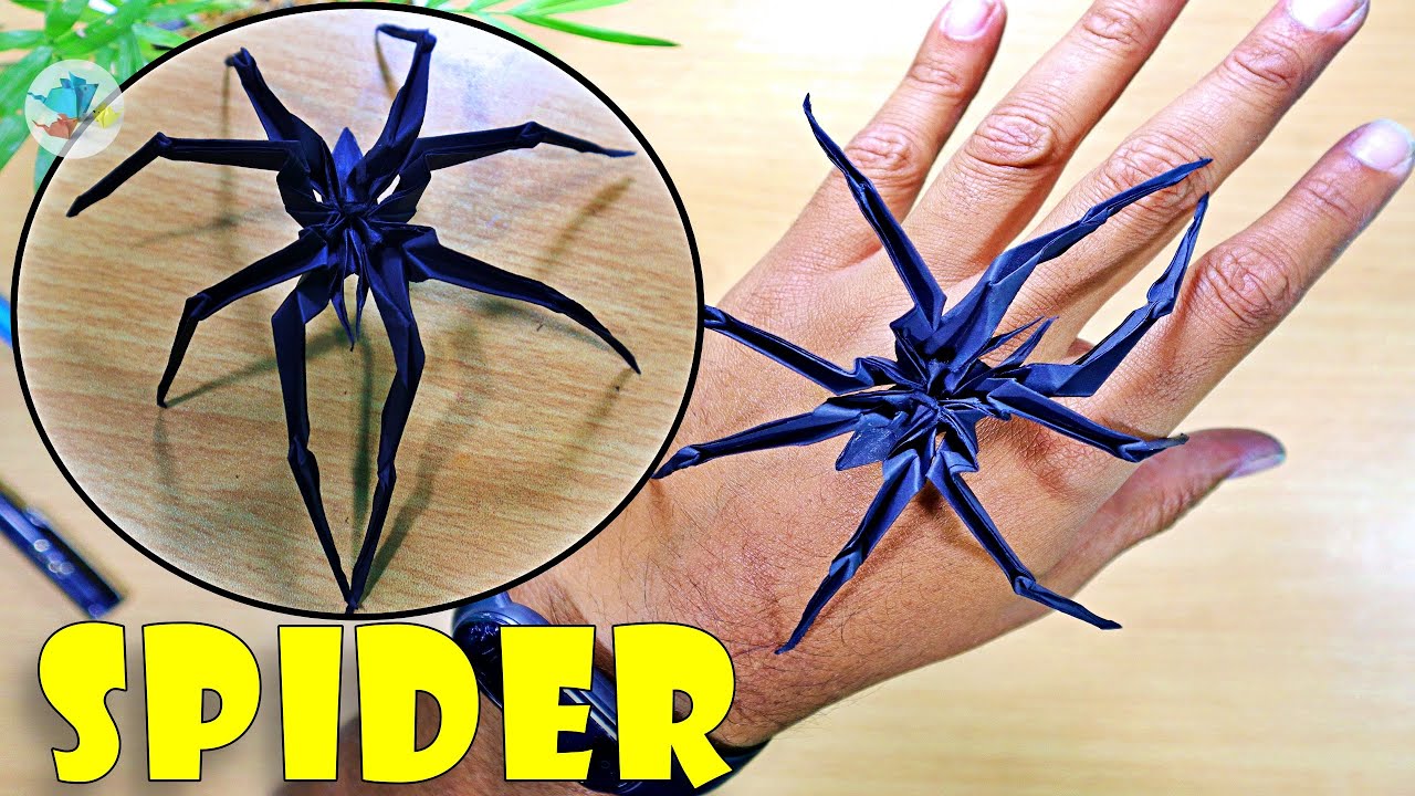 Origami SPIDER Challenge: Can You MASTER This? | origami spider easy ...