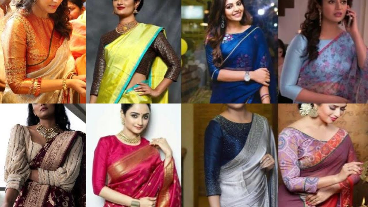 Amazing 3/4 Blouse Sleeves Design For Saree And Lehenga|three fourth ...