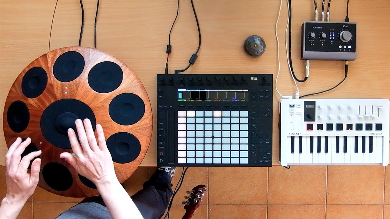 Neotone Digital Handpan, Live Looping | MiniLab 3, Audient Ableton ...