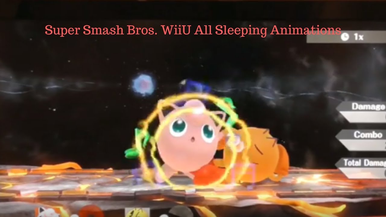 Super Smash Bros WiiU All Sleeping Animations - YouTube