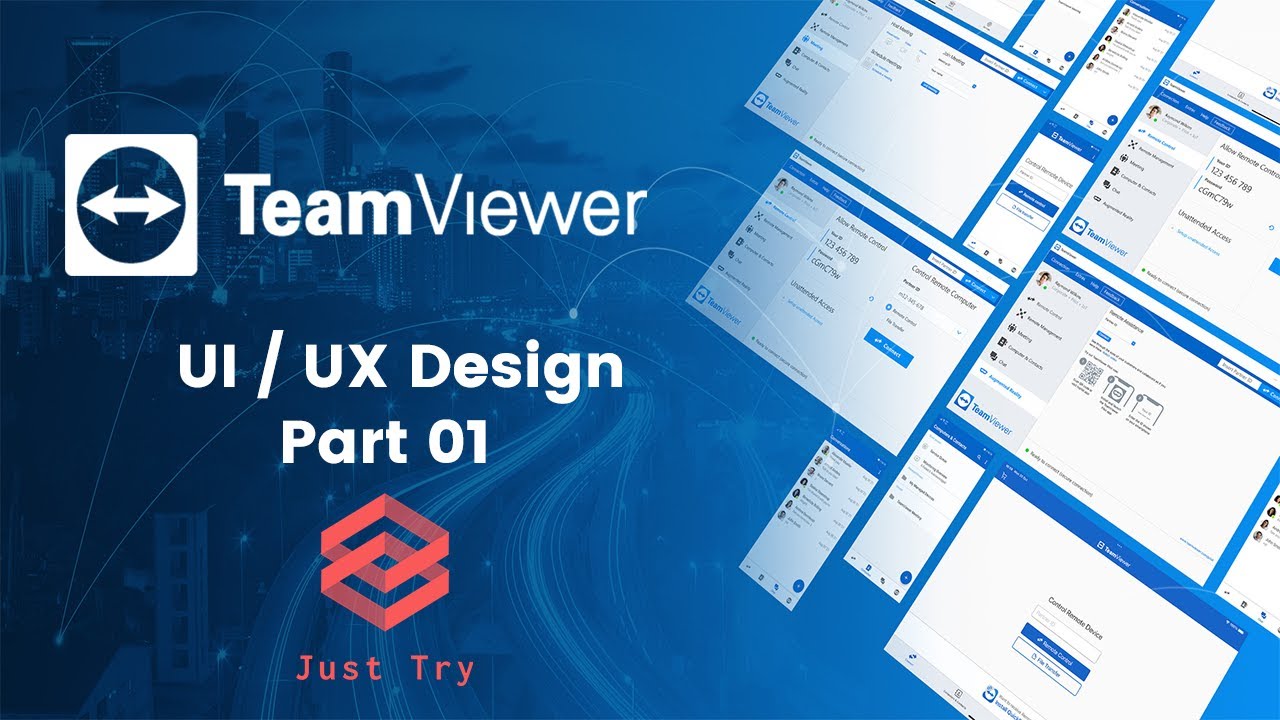 TeamViewer Template UI / UX Design with figma || Part 01 - YouTube
