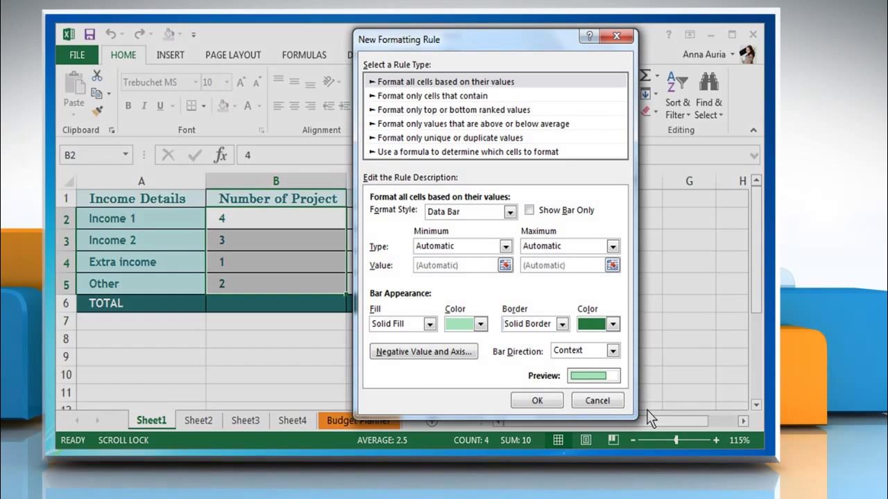 How to Create Progress Bars in Excel using Conditional Formatting :Tutorial - YouTube