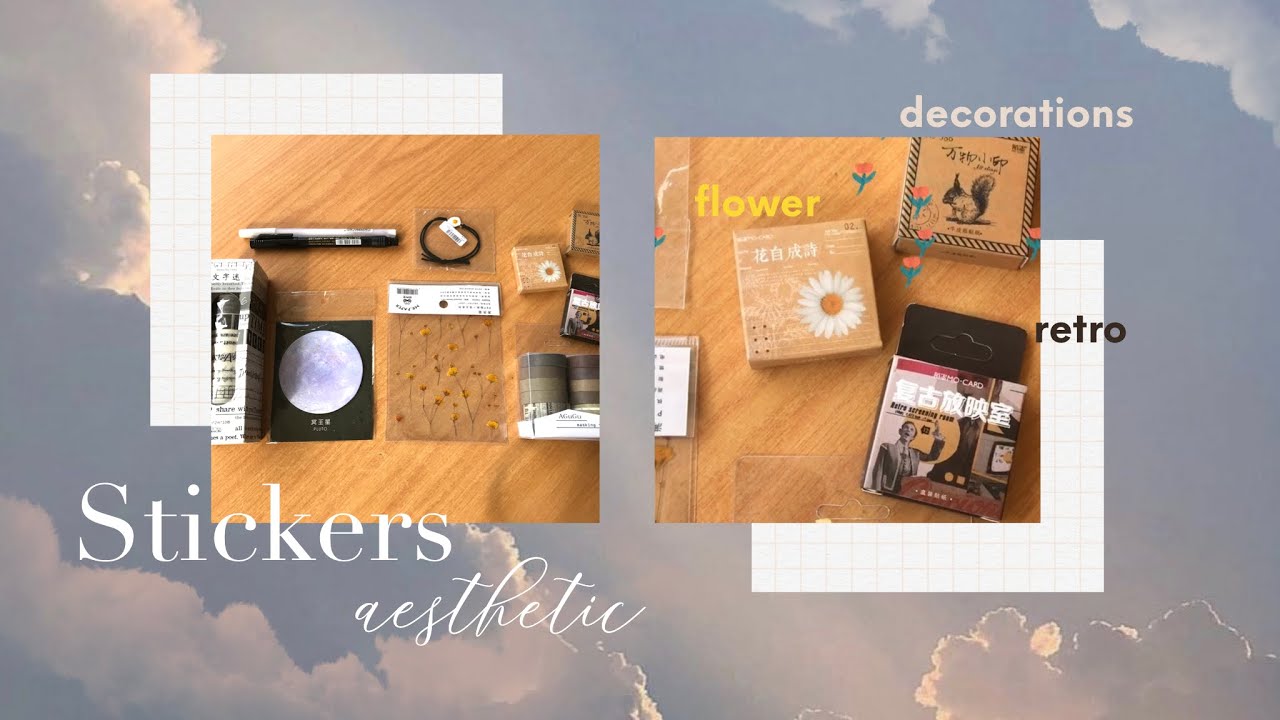 Shopee stickers haul aesthetic🌻 - YouTube