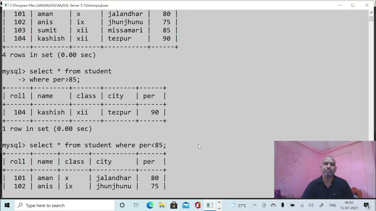 Mysql revision tour part 2 - YouTube