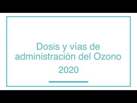 Dosis y vías de administración del Ozono - Dr. José Luis Calunga - YouTube