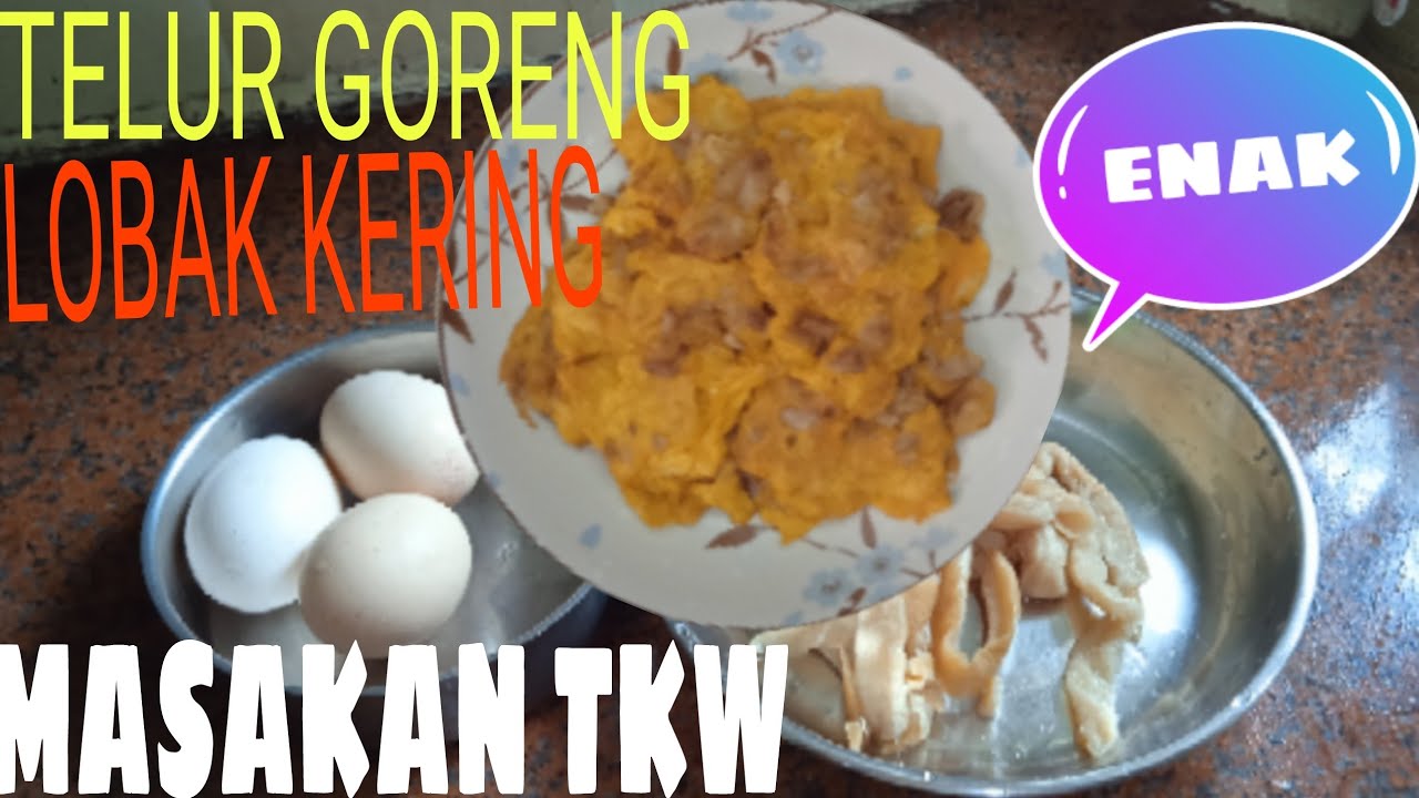 Cara goreng telur campur lobak kering ll masakan sehari hari - YouTube