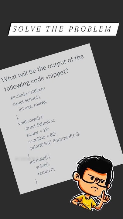 Solve The Coding Problem Short Dsa C Program Quiz Mcq Youtube