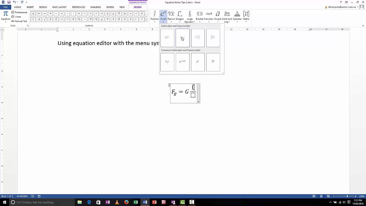 Equation Editor - Getting Started - YouTube