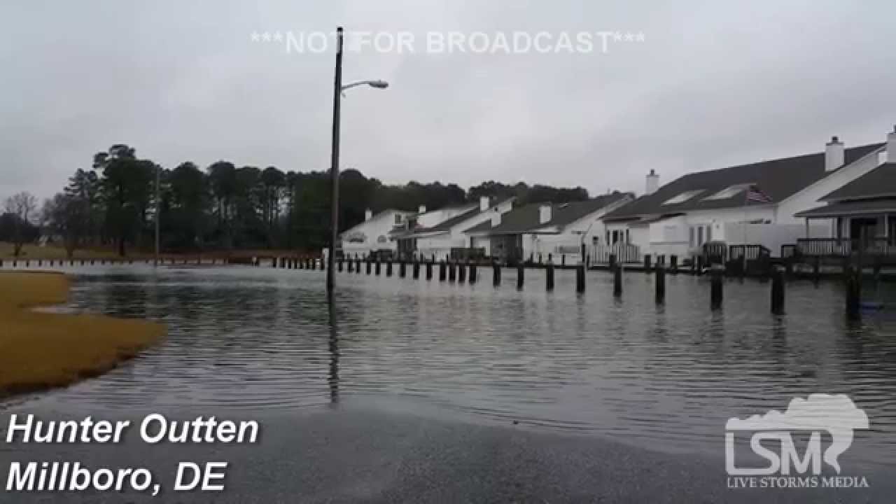 1-24-15 Millboro, DE Bay Flooding *Hunter Outten* - YouTube