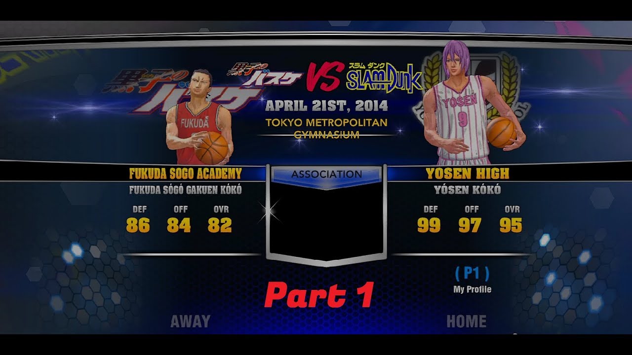 KnB VS Slamdunk Fukuda Sogo vs Yosen Part 1 (NBA 2k14 Anime Mod) - YouTube