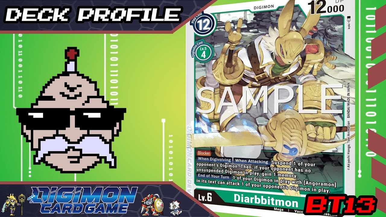 Diarbbitmon Deck Profile BT13! Digimon Card Game! - YouTube