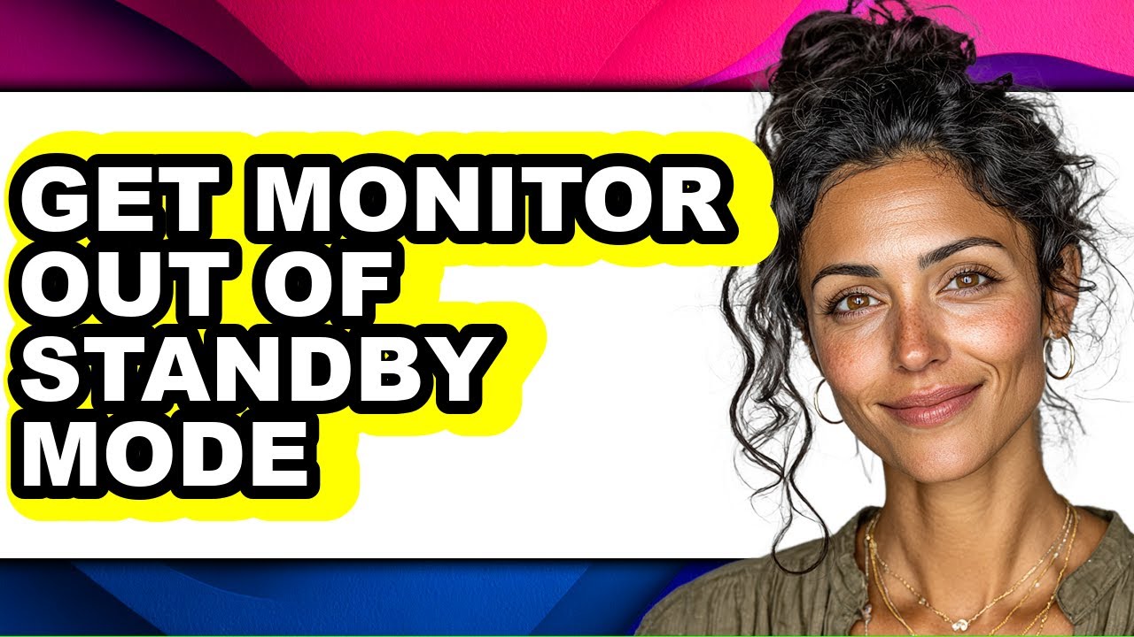 How to Get Monitor Out of Standby Mode (only Way) - YouTube