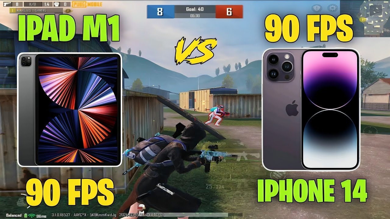 IPHONE 14 PRO MAX vs IPAD PRO M1 TDM TEST 🔥 (PUBG MOBILE) IPAD VIEW ...