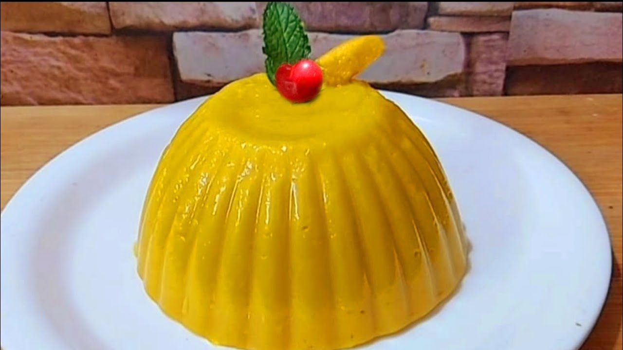 Mango pudding recipe |Eggless pudding | mango pudding | pake Aam ki ...