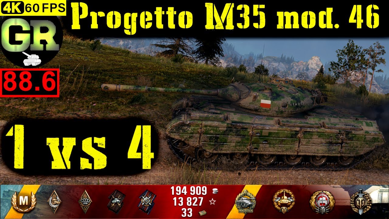World of Tanks Progetto M35 mod 46 WoT Replay - 9 Kills 5.9K DMG(Patch ...