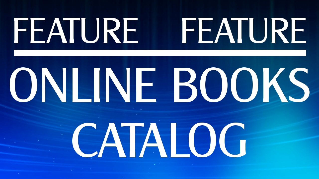 Feature Feature: Online Books Catalog - YouTube