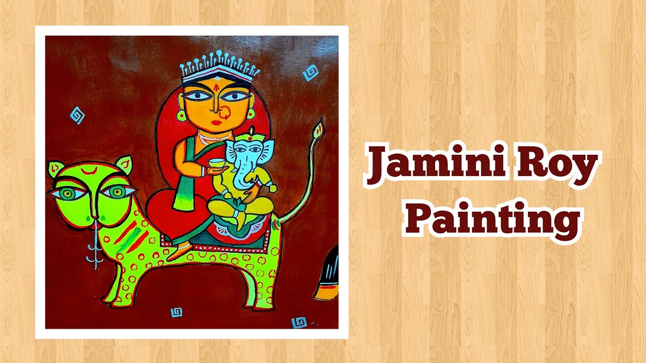 Jamini Roy Painting/How to Draw Jamini Roys painting step by step ...