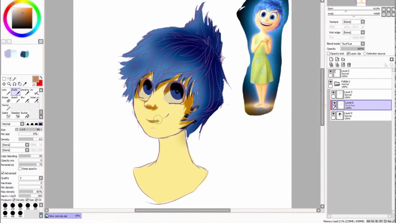 Speedpaint INSIDE OUT "Joy" - YouTube