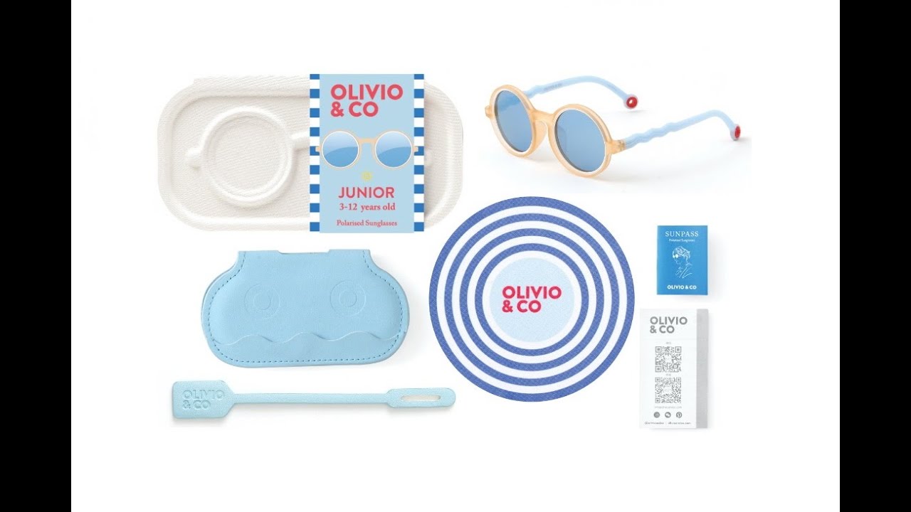 JUNIOR 유아선글라스 해변의 복고감성 Retro Beach OSJ102 CS1 - YouTube