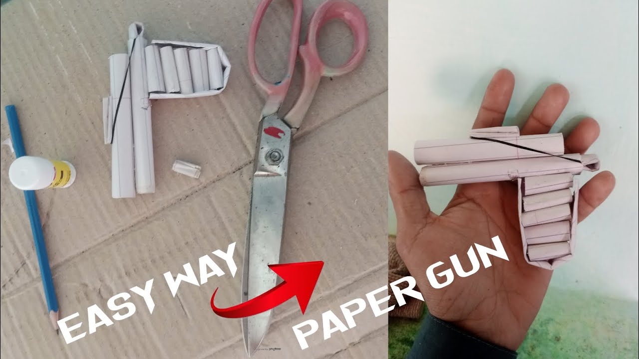 DIY PAPER GUN AT HOME - YouTube