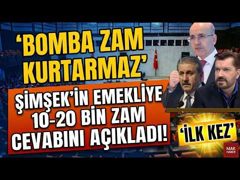 'BULUP VERİN KARDEŞİM' ŞİMŞEK'TEN EMEKLİYE 10-20 BİN SEYYANEN ZAM CEVABI! EMEKLİYE 14 BİN PAYLAŞIMI!