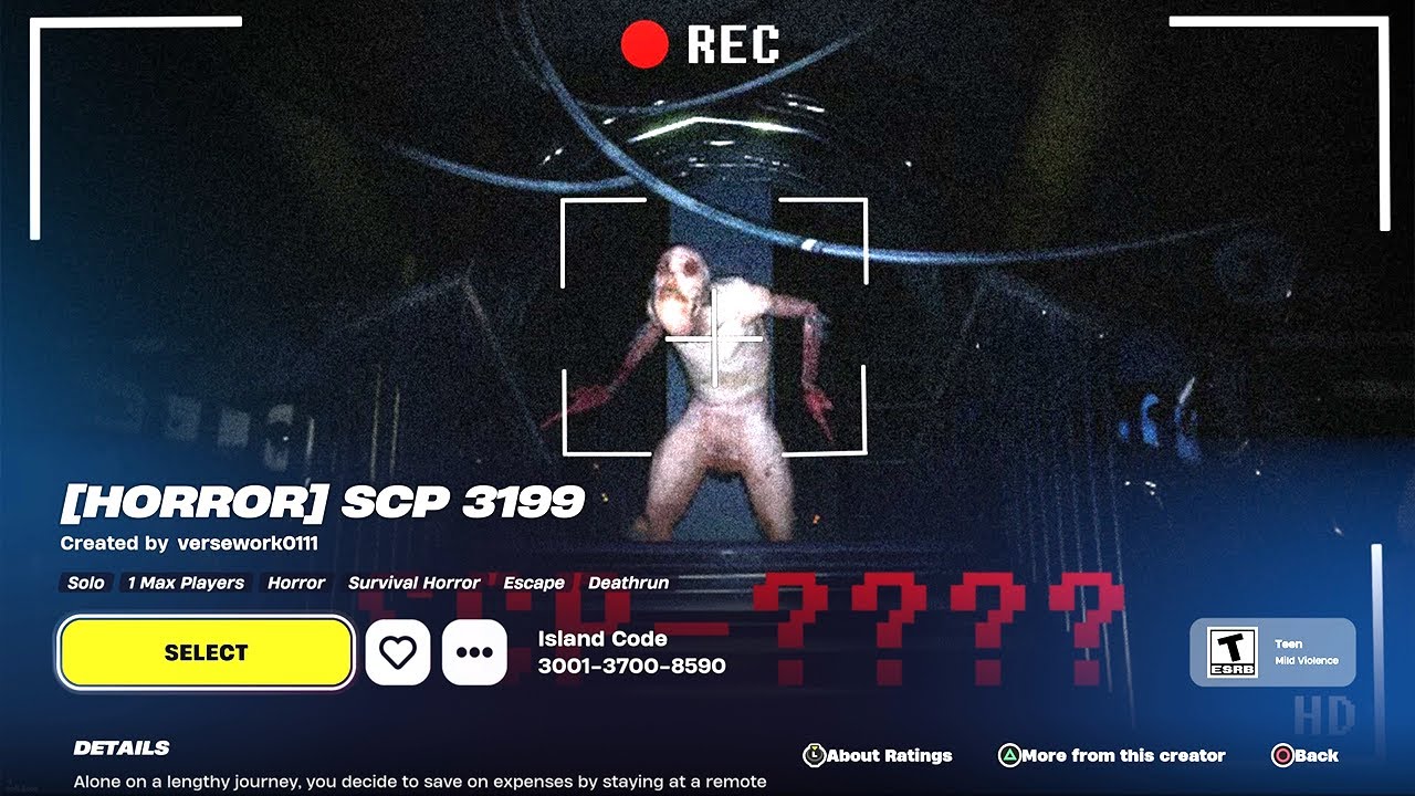 Horror SCP 3199 Map Code in Fortnite (How to COMPLETE HORROR SCP 3199 ...