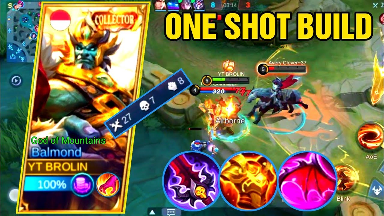 BALMOND ONE SHOT BUILD HIGH DAMAGE / BUILD TOP 1 GLOBAL BALMOND ...
