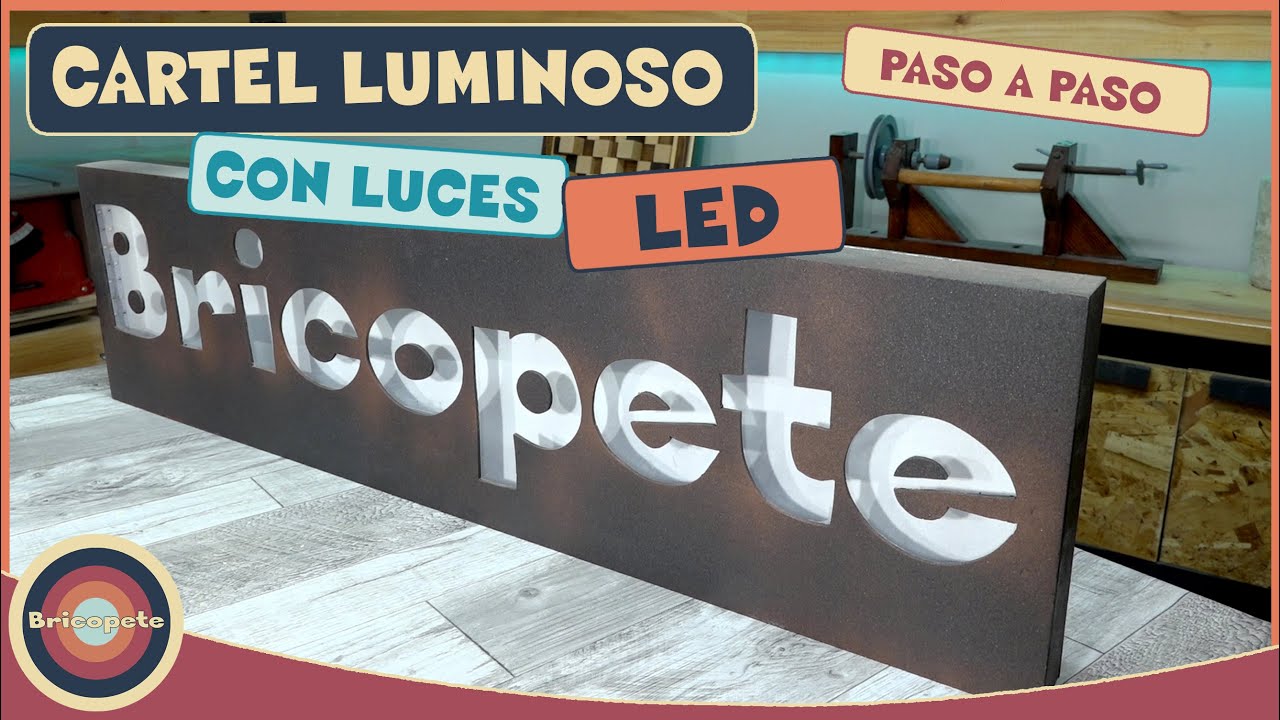 CARTEL LUMINOSO CON LUCES LED RGB efecto óxido - YouTube